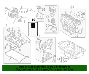 2020-2025 Hyundai Oil Filter 26350-2J001 | OEM Parts Online