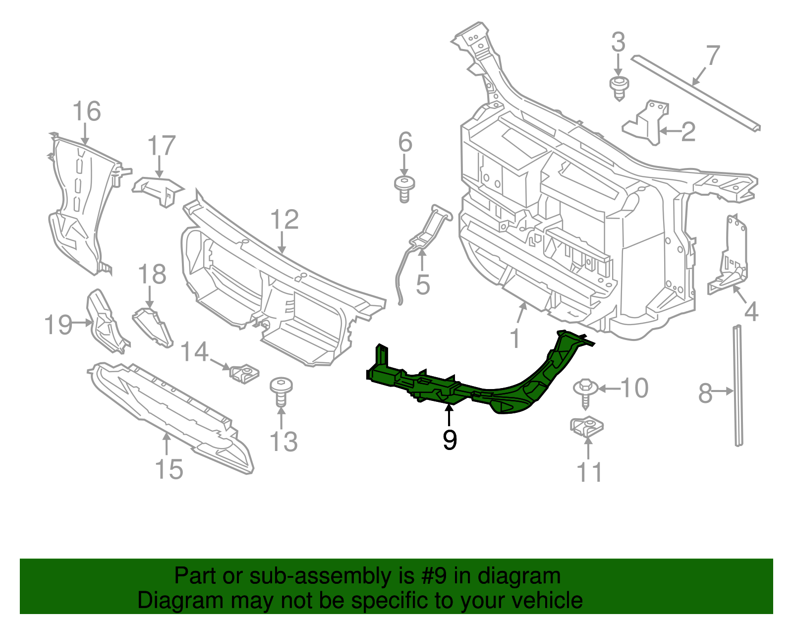 51642990180 - 2013-2015 BMW X1 Lamp Bracket (51-64-2-990-180) | BMW of ...