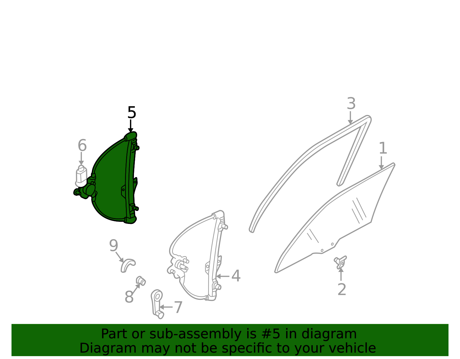 LC62-59-590D - Window Regulator Mazda-Parts
