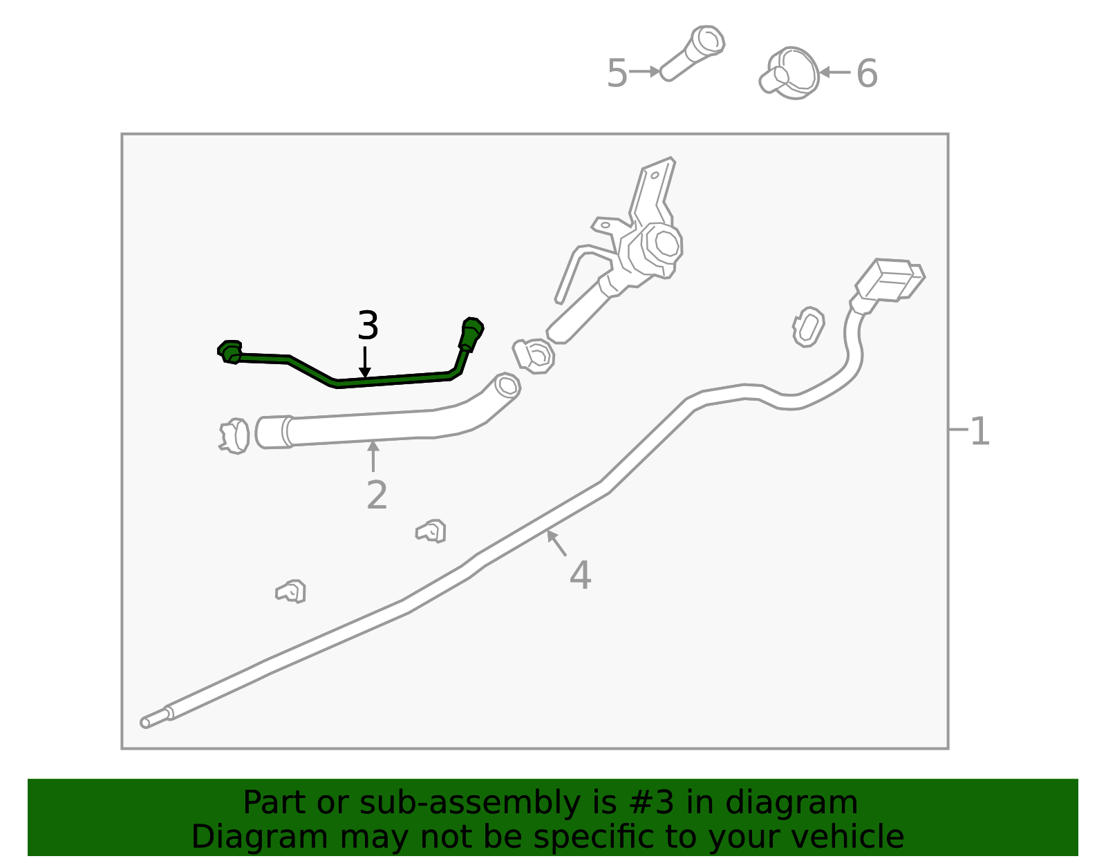 2019-2024 GM Evaporative Emission Hose 84868025 | Capital Chevy Parts