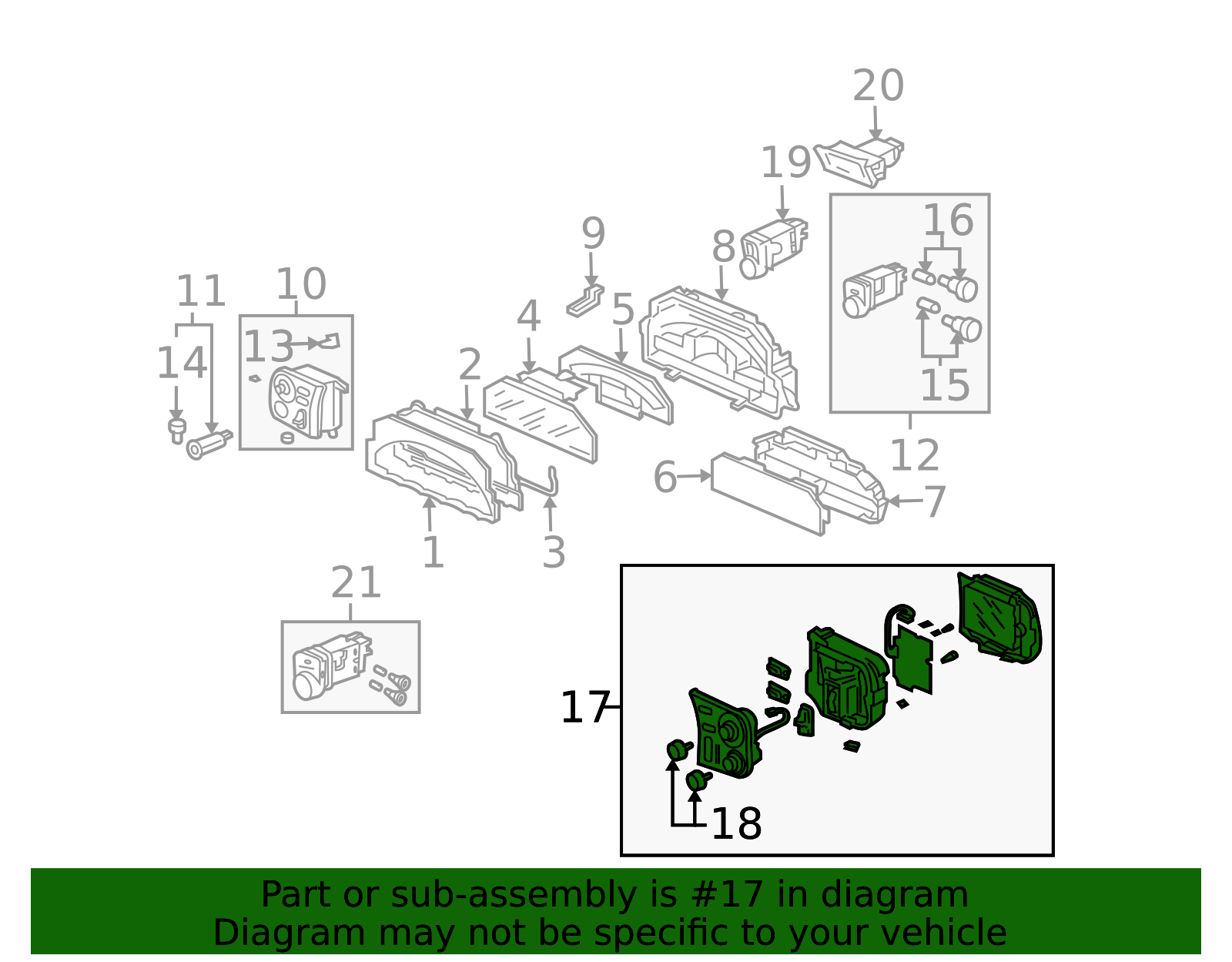 2004-2009 Honda S2000 Dash Control Unit 79500-S2A-A21 | Honda Factory Parts