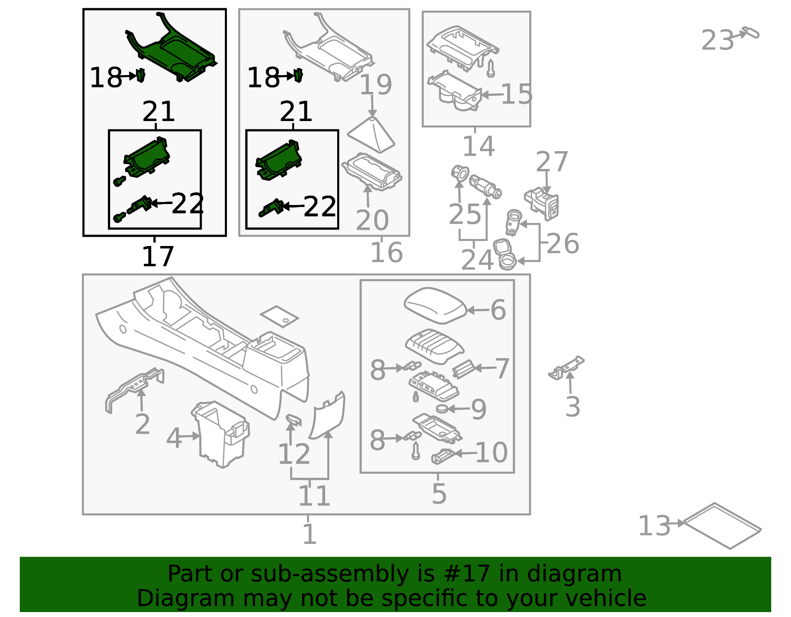 GK2E-64-340C - Shift Panel 2003-2005 Mazda 6 | MazdaParts.US Store