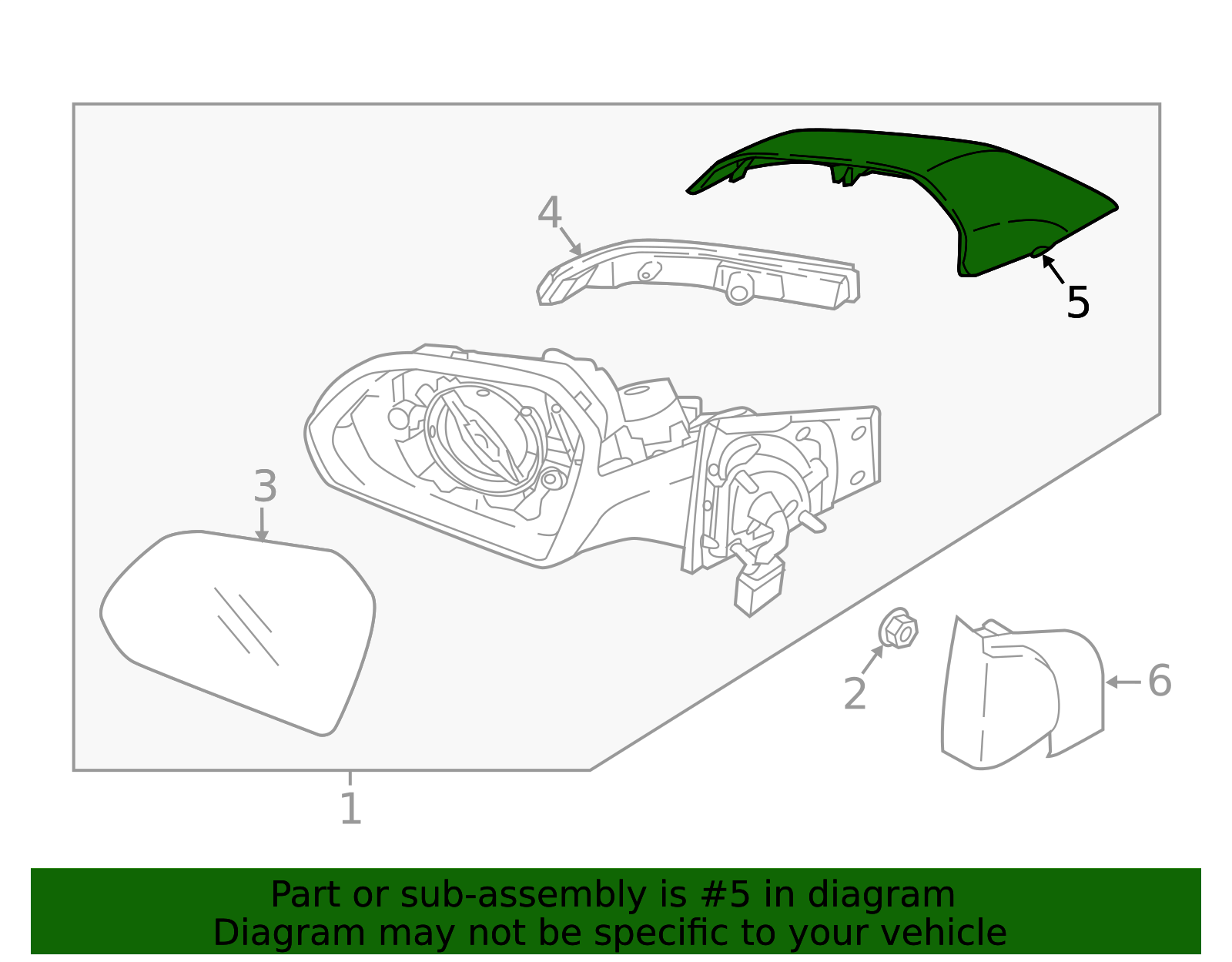 2016-2019 Hyundai Sonata Mirror Cover 87626-C1000 | MotorMotor