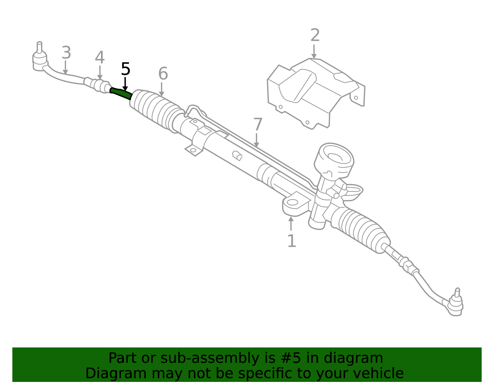 Genuine Inner Tie Rod for 57724-1E000 | Hyundai OEM Parts Direct