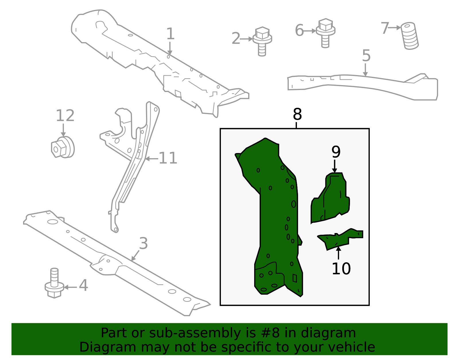 2023-2025 Toyota GR Corolla Side Support 53202-12900 | Toyota Parts Center