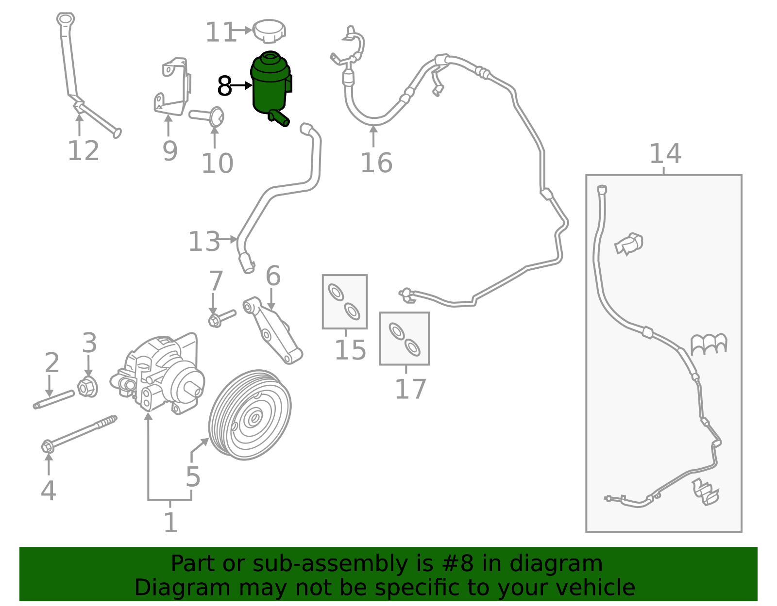 2015-2019 Ford | Reservoir | BK2Z-3E764-A | Walls' Ford Parts
