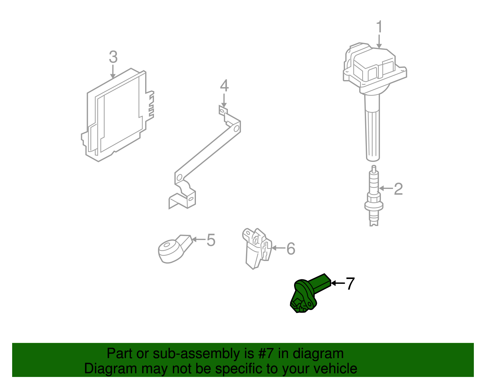 2002-2010 Infiniti Crankshaft Position Sensor 237314M50D | Infiniti of ...