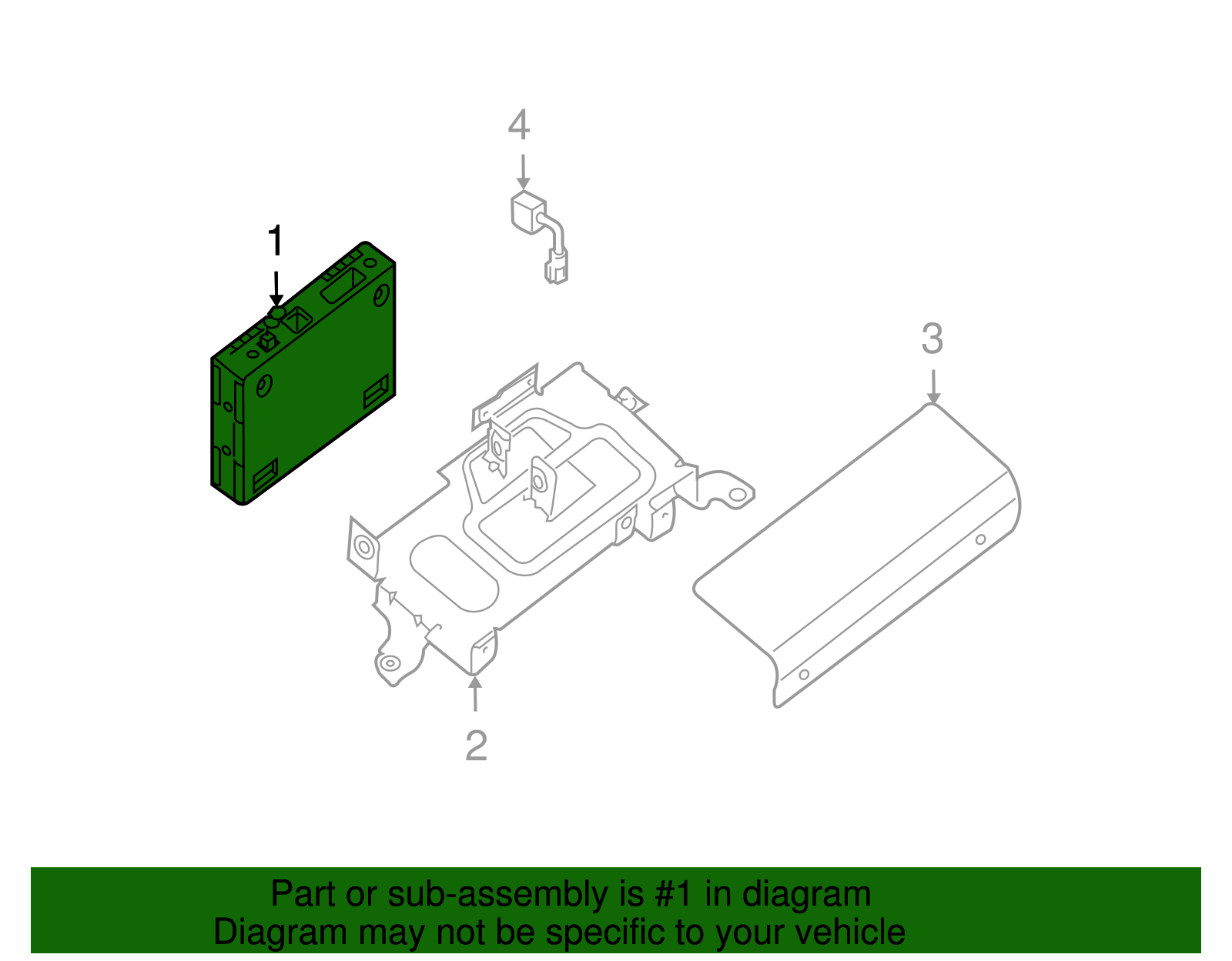 2008-2012 Nissan Control Module 28388-1EA0B | Nissan Parts Central