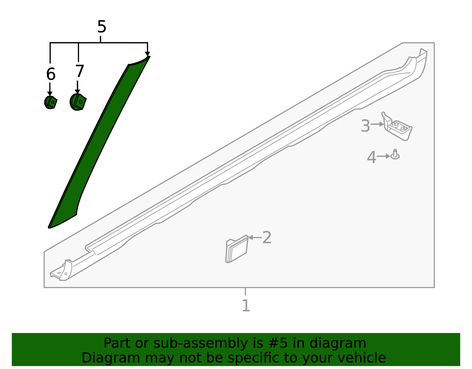 2020-2025 Hyundai Venue Pillar Molding 86260-K2000 | OEM Parts Online