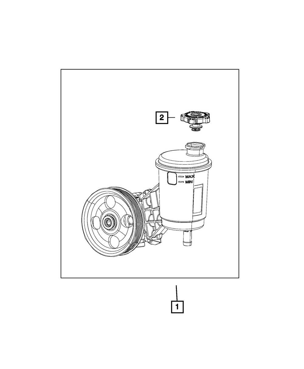 68225509AC - Power Steering Pump 2011-2018 Ram | The Official Mopar eStore
