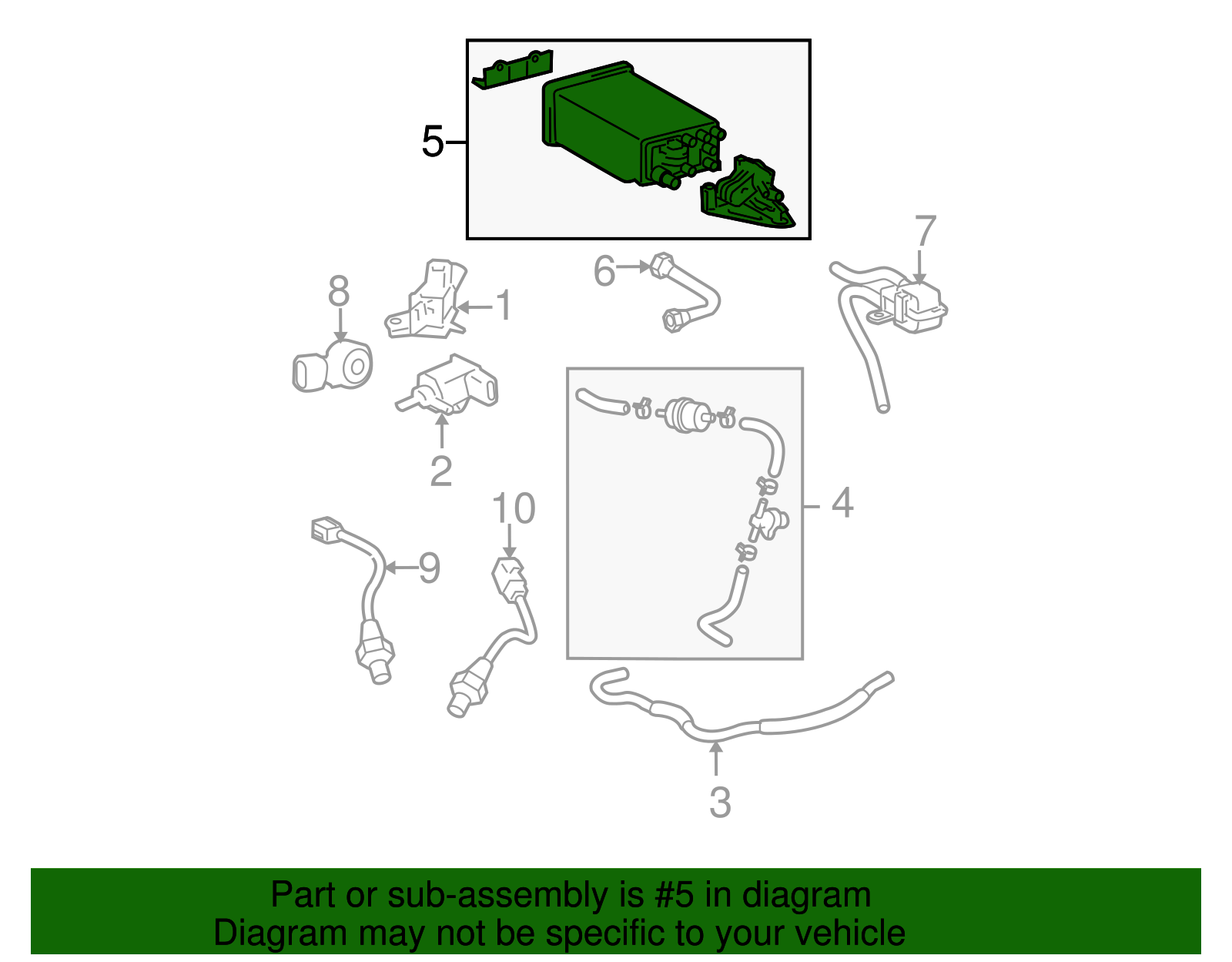 77740-04020 - Vapor Canister 2005-2012 Toyota Tacoma | Toyota San Diego ...
