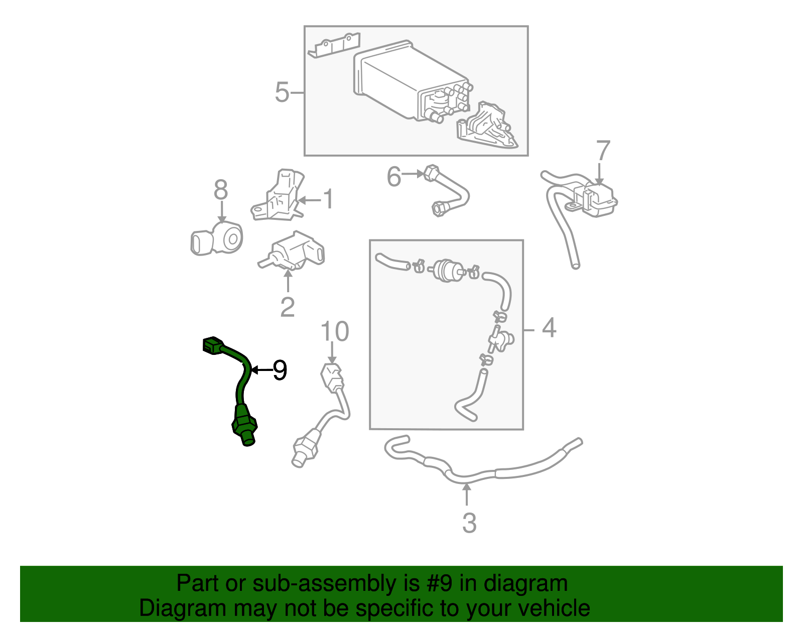 Genuine Toyota Oxygen Sensor part# 89467-04020 for 2005-2007 Toyota ...