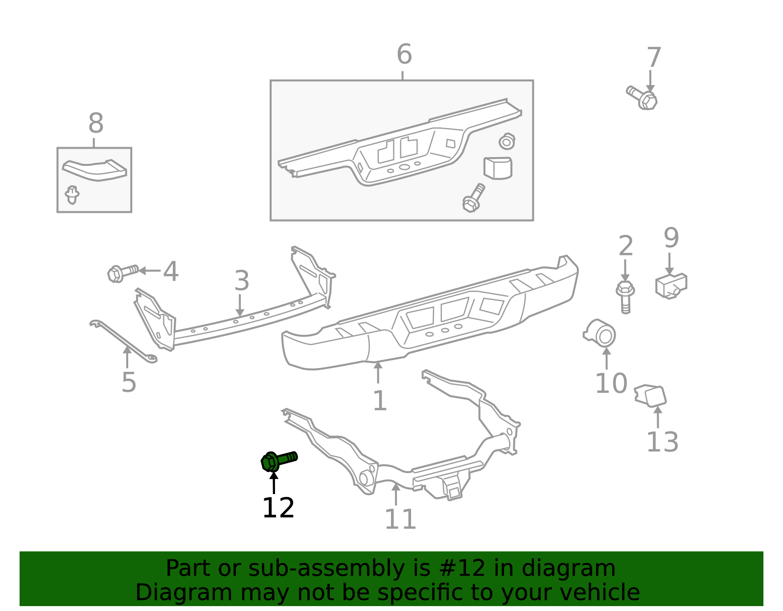 Genuine Official Toyota Trailer Hitch Bolt part# 90119-06590 for 2003 ...