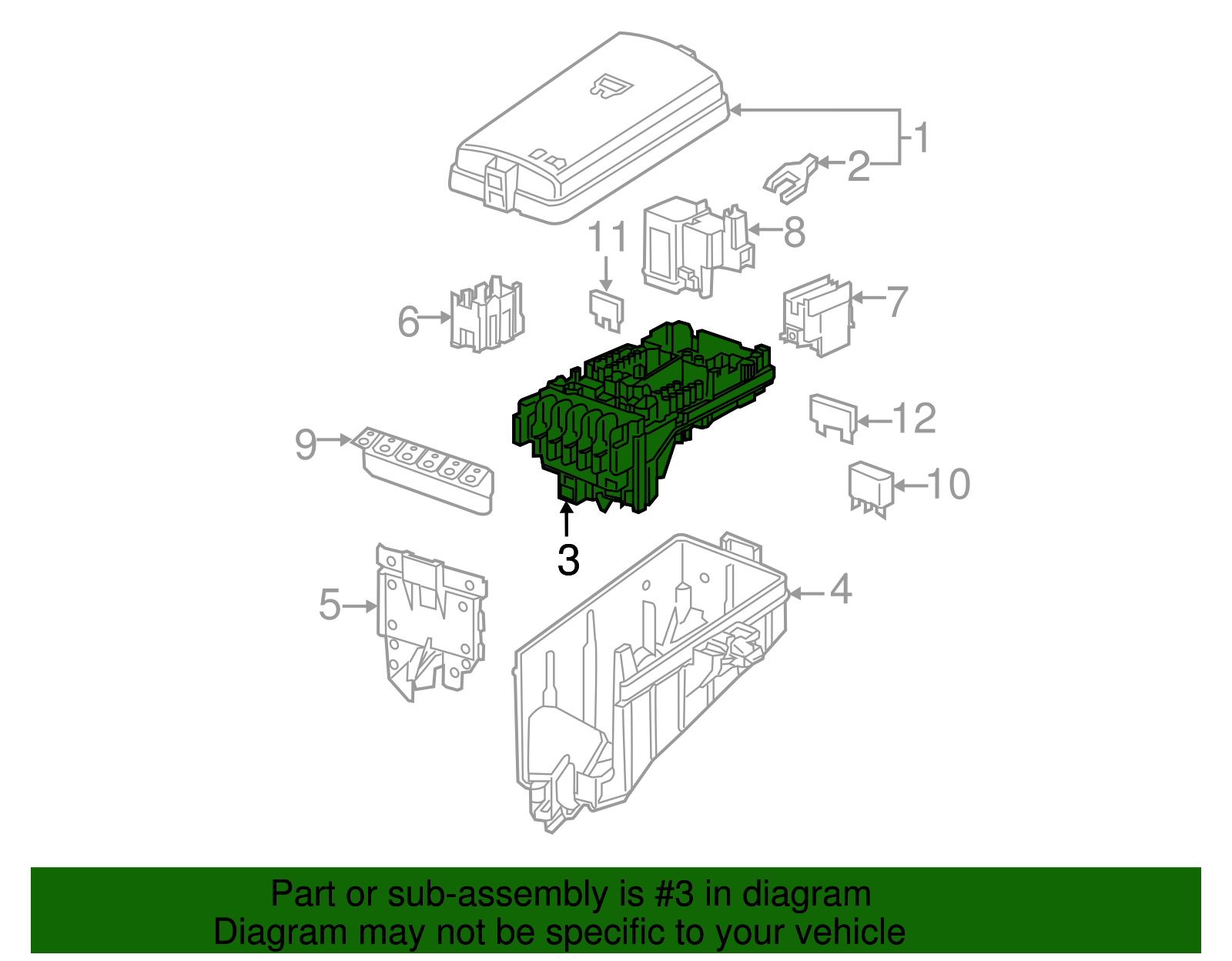 5Q0-937-125-H - Relay & Fuse Plt 2015-2023 Audi | Audi OEM Parts Guy