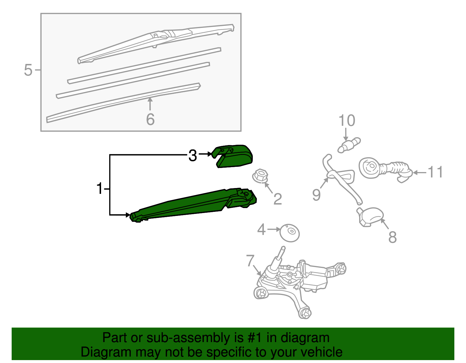 85241-78030 - 2015-2021 Lexus - Wiper Arm | My L Parts