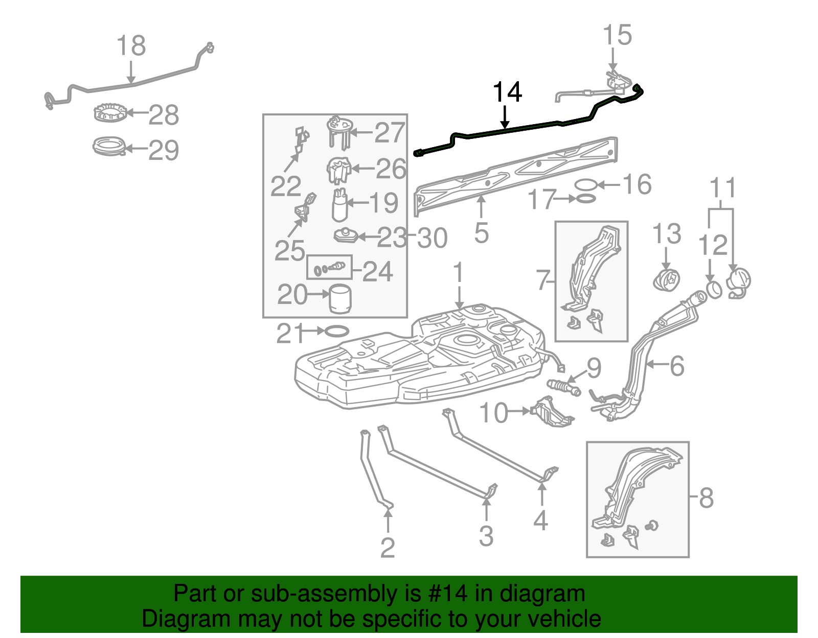 2004-2010 Toyota Sienna Vent Hose 77404-08030 | Toyota Parts Center