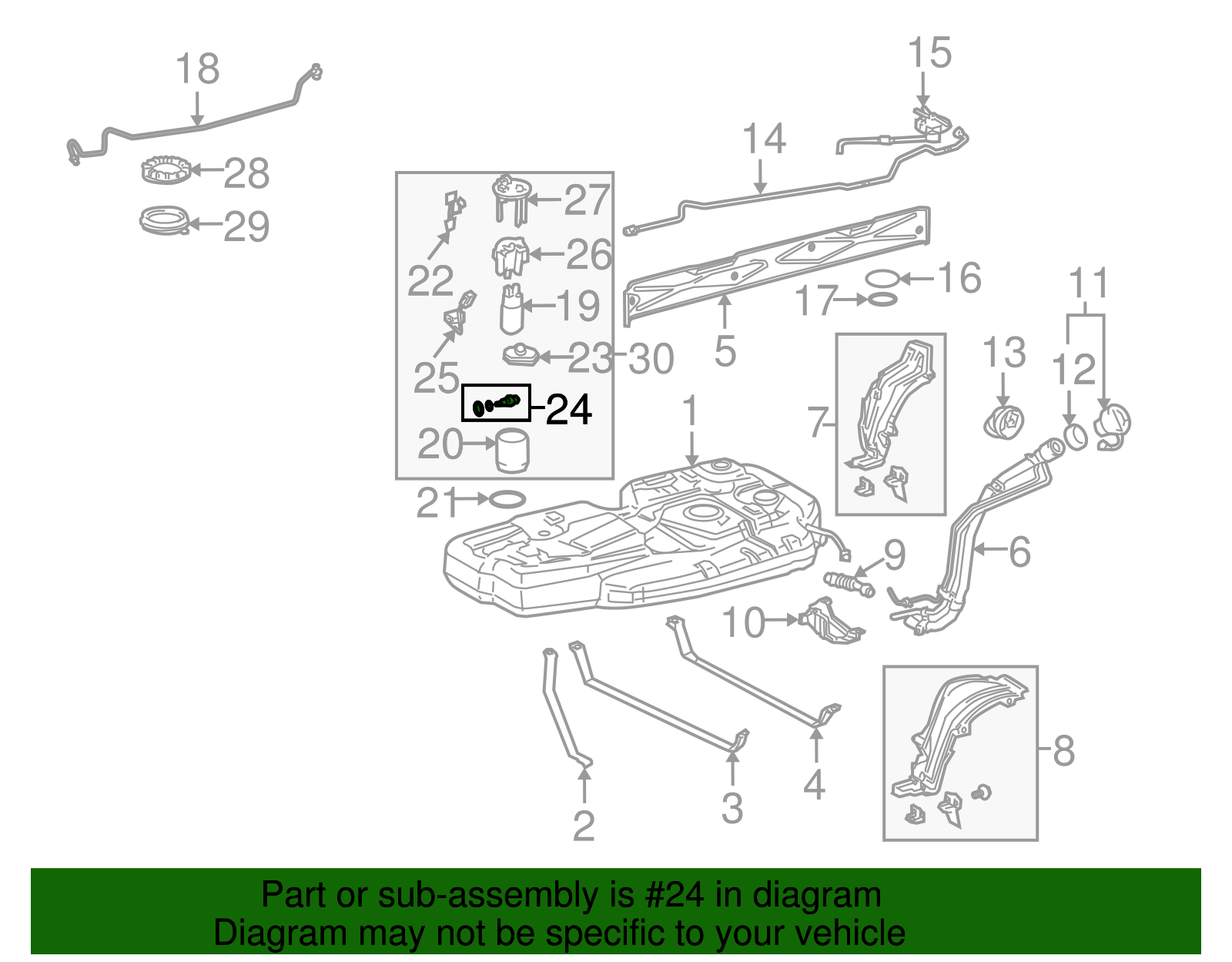 Genuine Toyota Fuel Pressure Regulator part# 23280-20040 for 2004-2007 ...