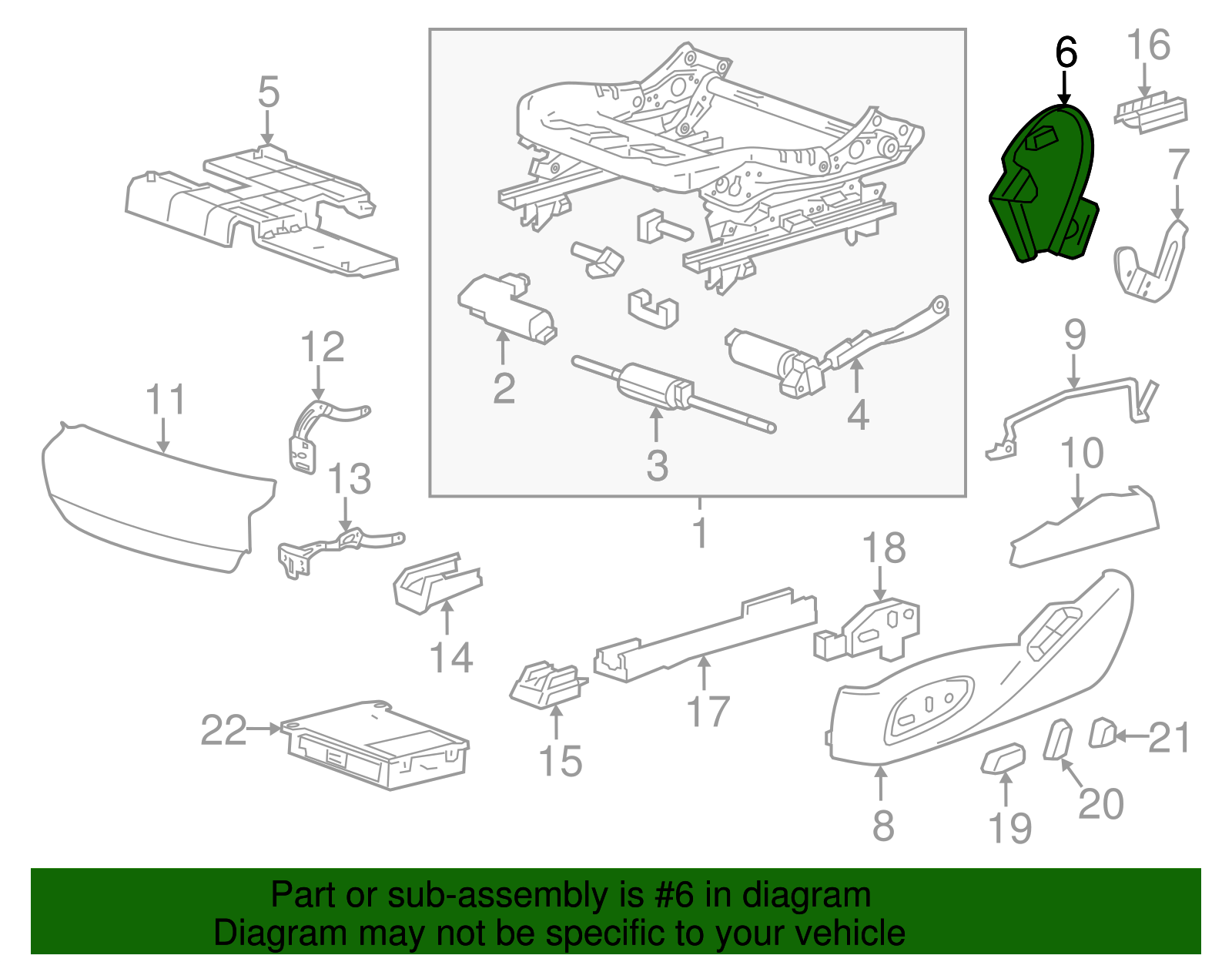 23424984 - 2014-2017 Cadillac CTS - Very Light Cashmere Driver Seat ...