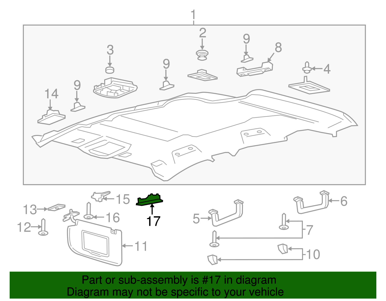 2015-2023 Lincoln | Reading Lmp Assembly | HA1Z-13776-AB | Walls' Ford ...