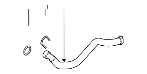 2015-2017 Ford F-150 | Lower Hose | FL3Z-8286-A | Walls' Ford Parts