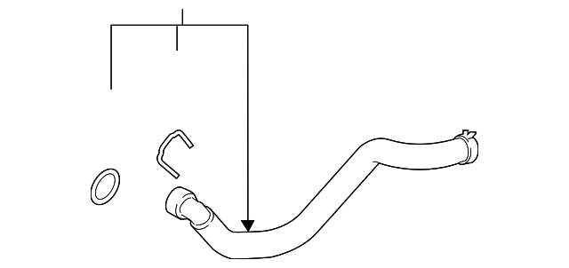 2018-2020 Ford F-150 | Lower Hose | JL3Z-8286-A | Walls' Ford Parts