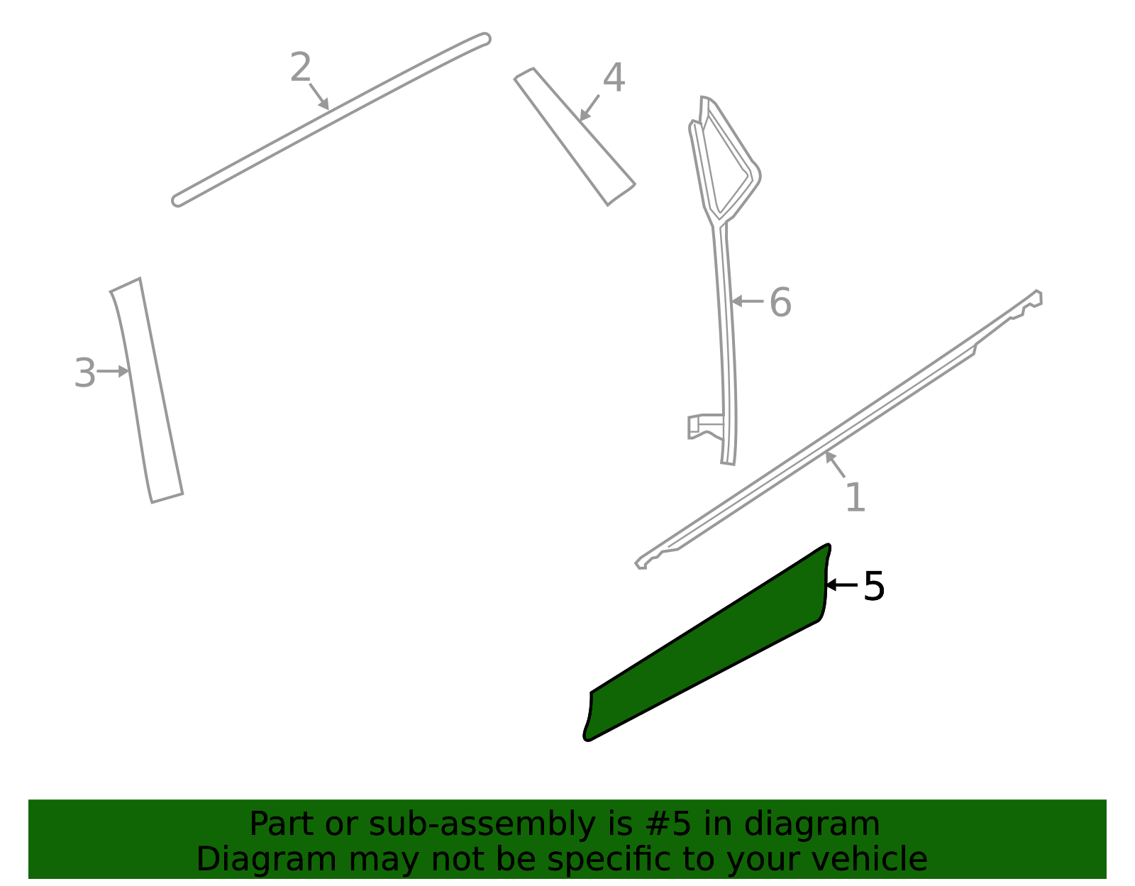 2017-2023 Nissan Lower Molding 82870-DF30A | My Nissan Part