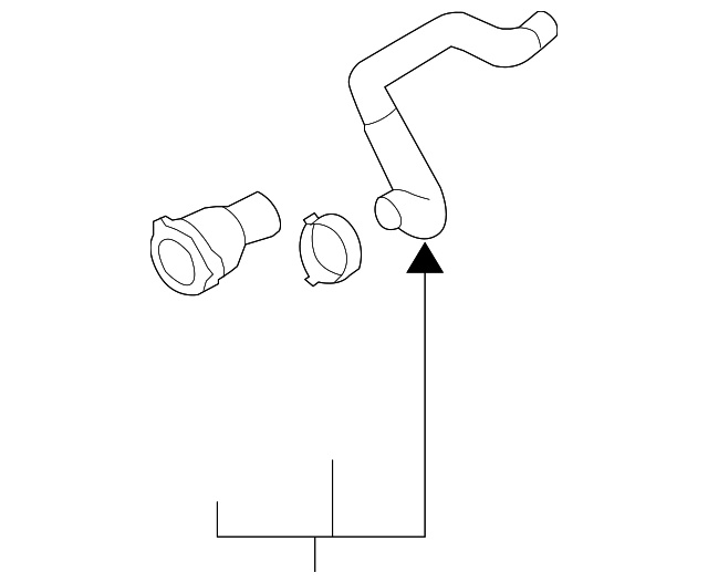 2005-2006 Volkswagen Jetta Hose Assembly 1K0-122-073-EC | QuirkParts