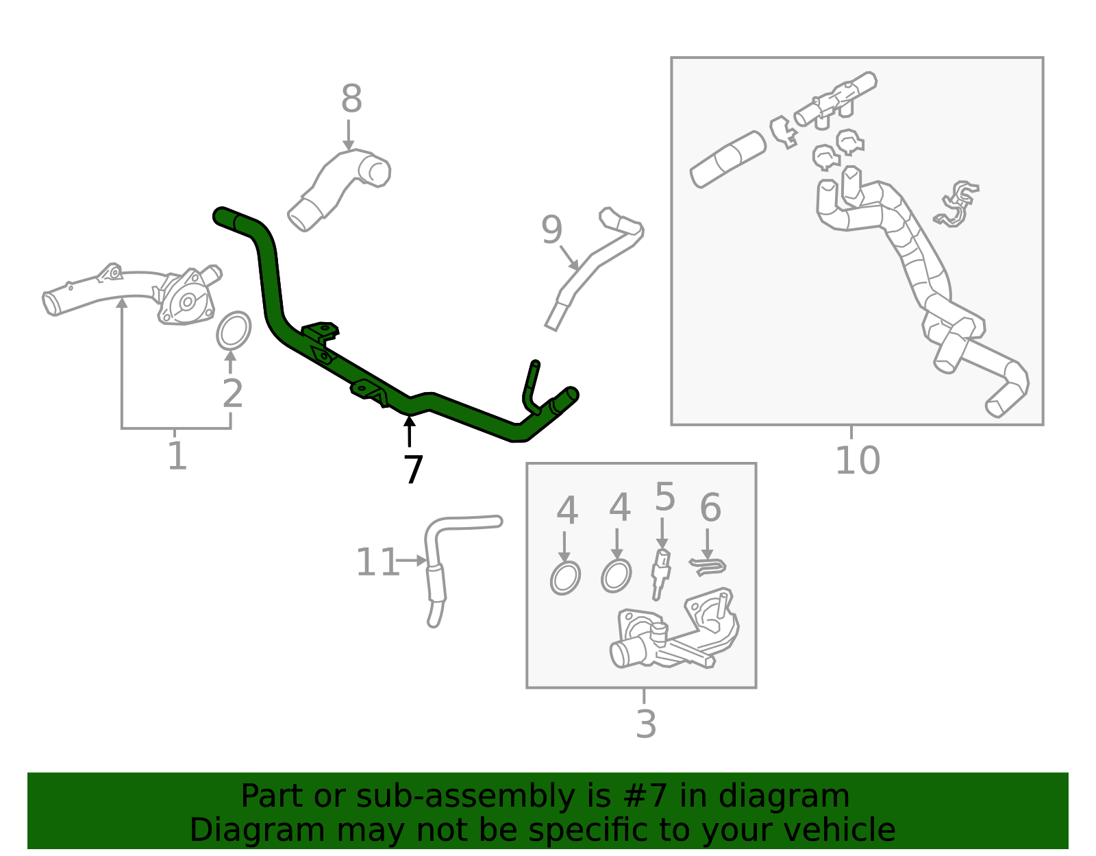 2018-2024 Toyota Engine Coolant Pipe 16322-0P040 | OEM Parts Online
