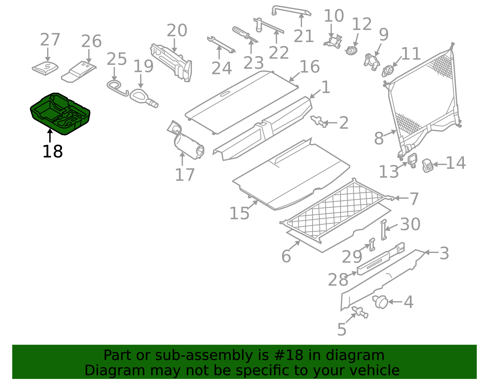 71-10-6-778-555 - High-Quality Trunk Floor Storage Box for 2007-2015 ...