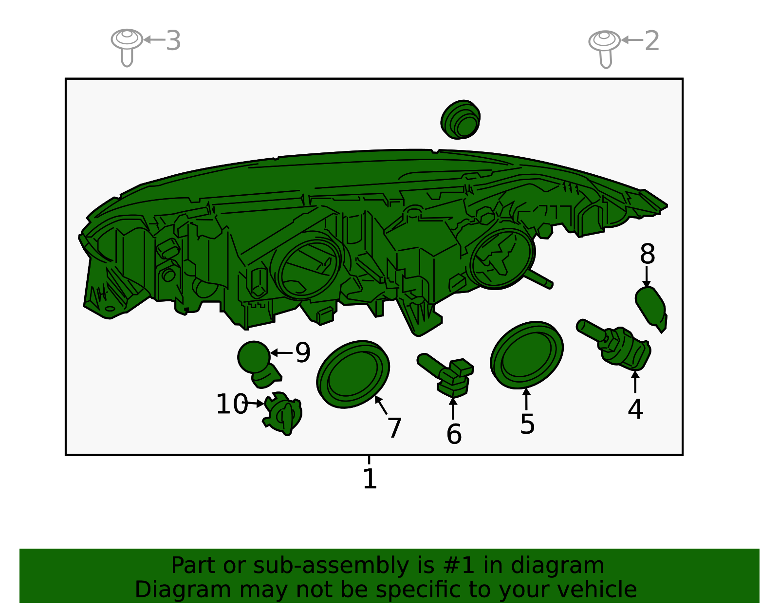 2019-2020 Ford Transit Connect Headlamp Assembly - Driver's Side (LH ...