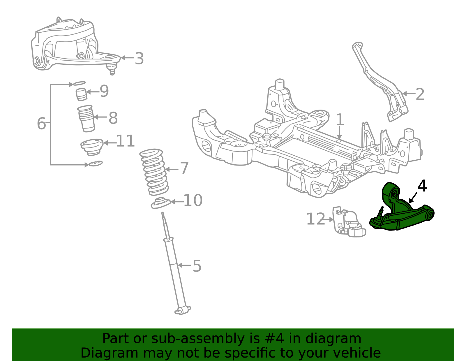 2003-2007 Cadillac CTS Lower Control Arm 25758283 | Capital Chevy Parts