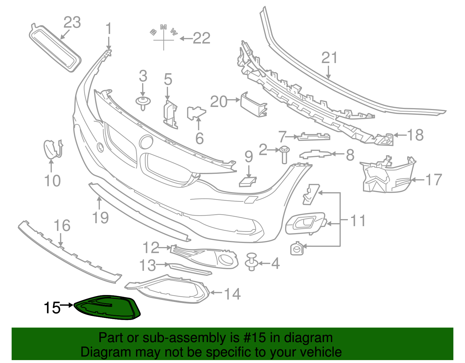 51117294844 - 2015-2020 BMW Finish Molding (51-11-7-294-844) | BMW of ...