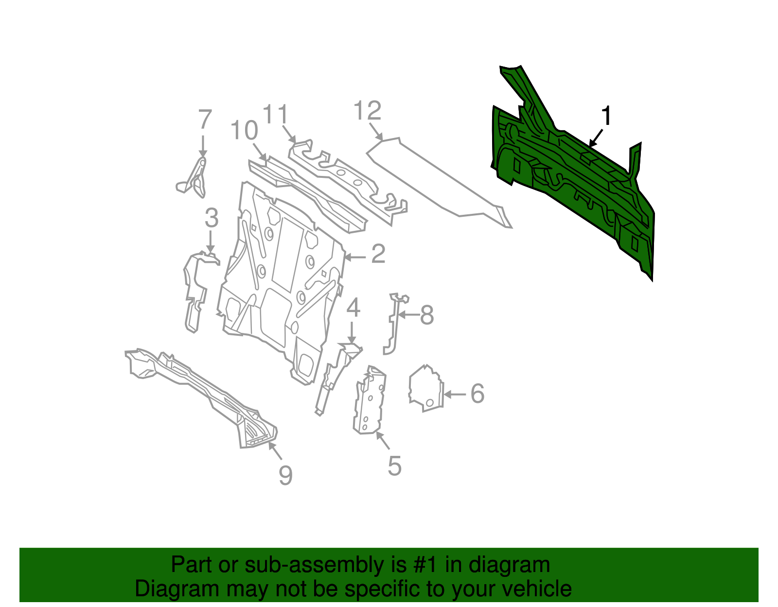 209-640-06-71 - Rear Body Panel 2004-2009 Mercedes-Benz | Mercedes-Benz ...