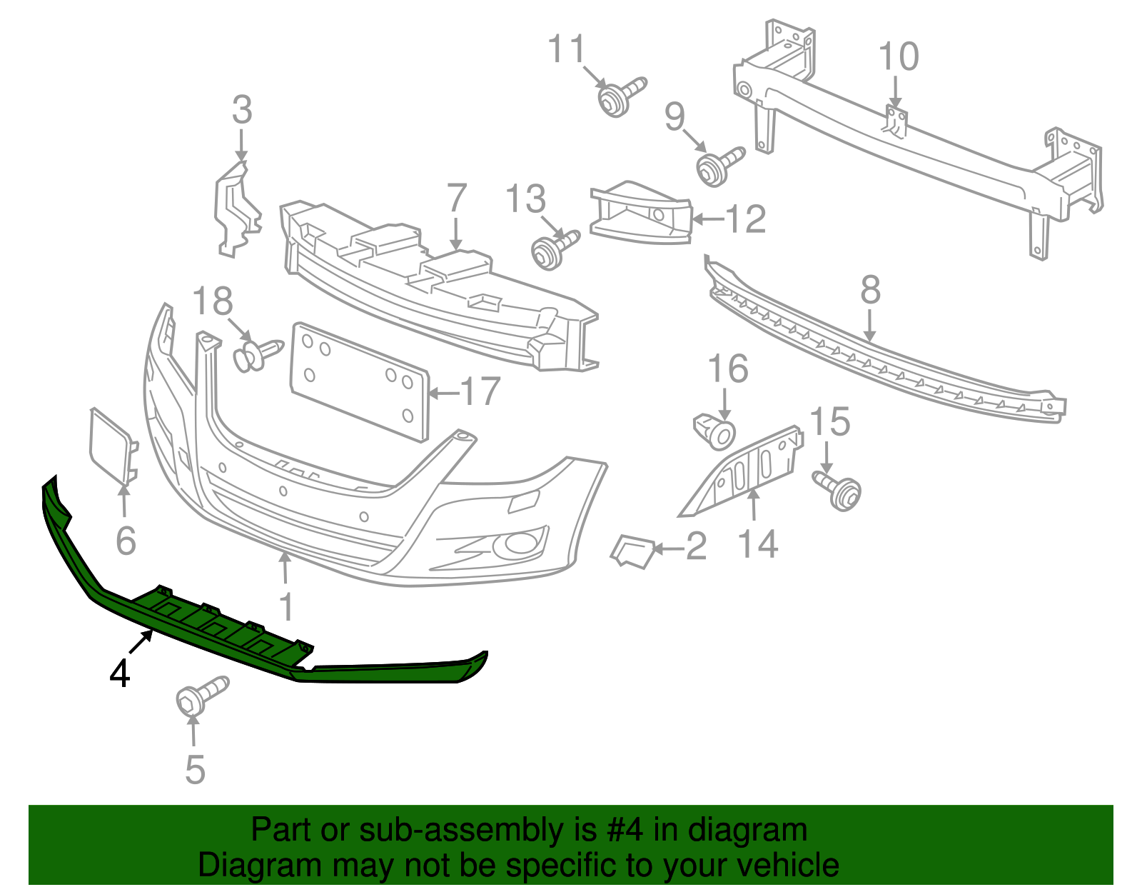 2009-2011 Volkswagen Tiguan Lower Deflector 5N0-805-903-9B9 | VW Direct ...