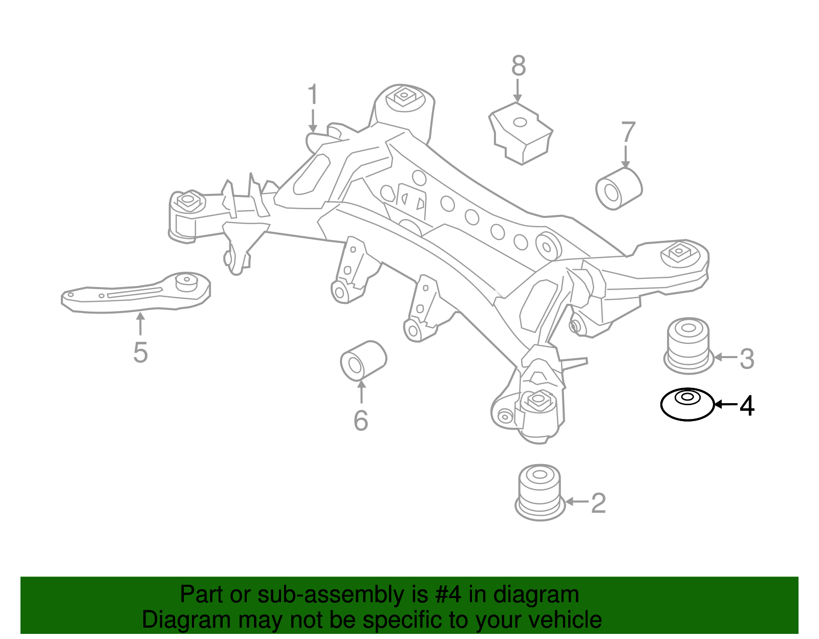 33-31-6-794-866 - Suspension Cross-Member Stopper - 2008-2021 BMW ...