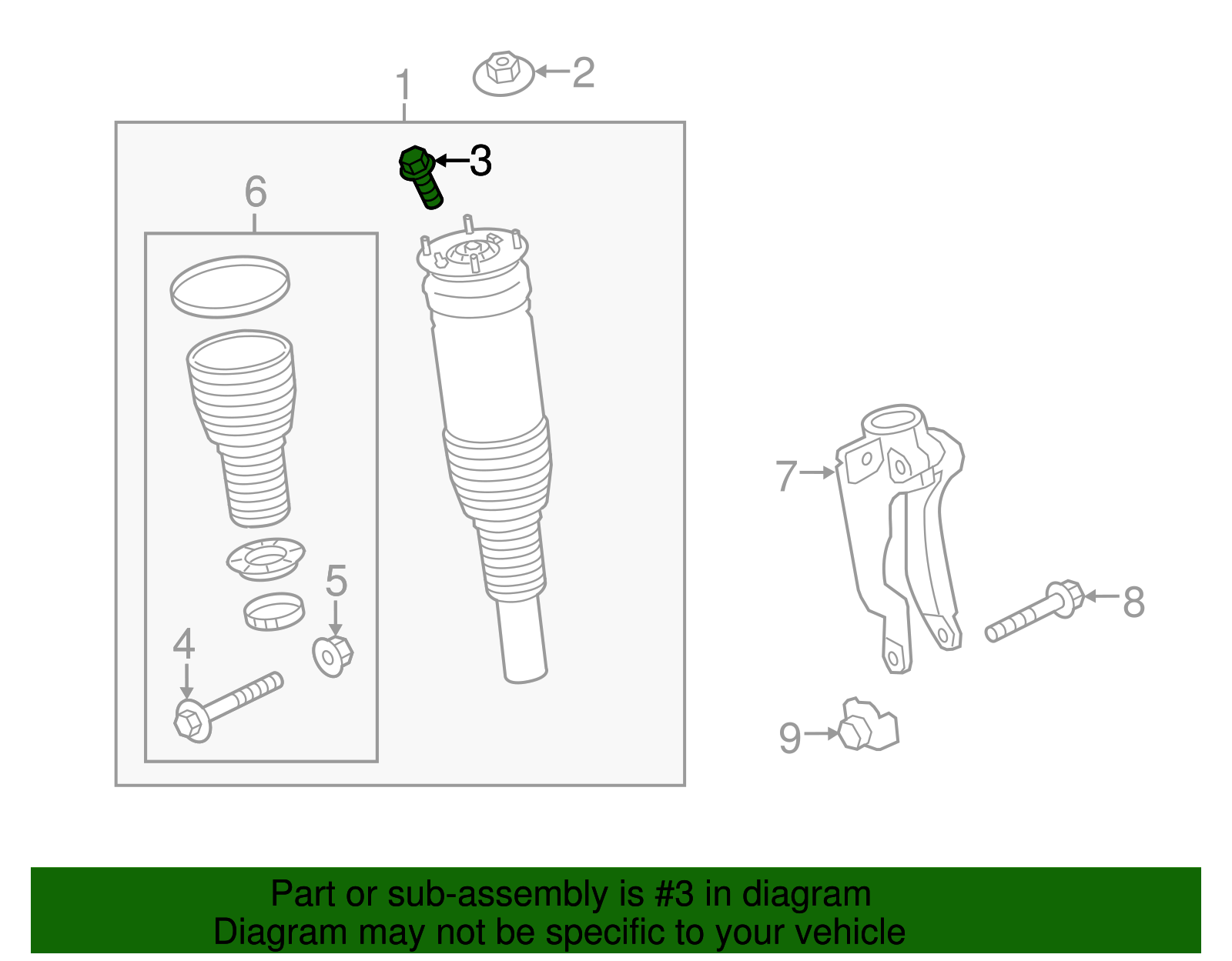 2013-2022 Land Rover Strut Assembly Connector LR045834 | OEM Parts Online