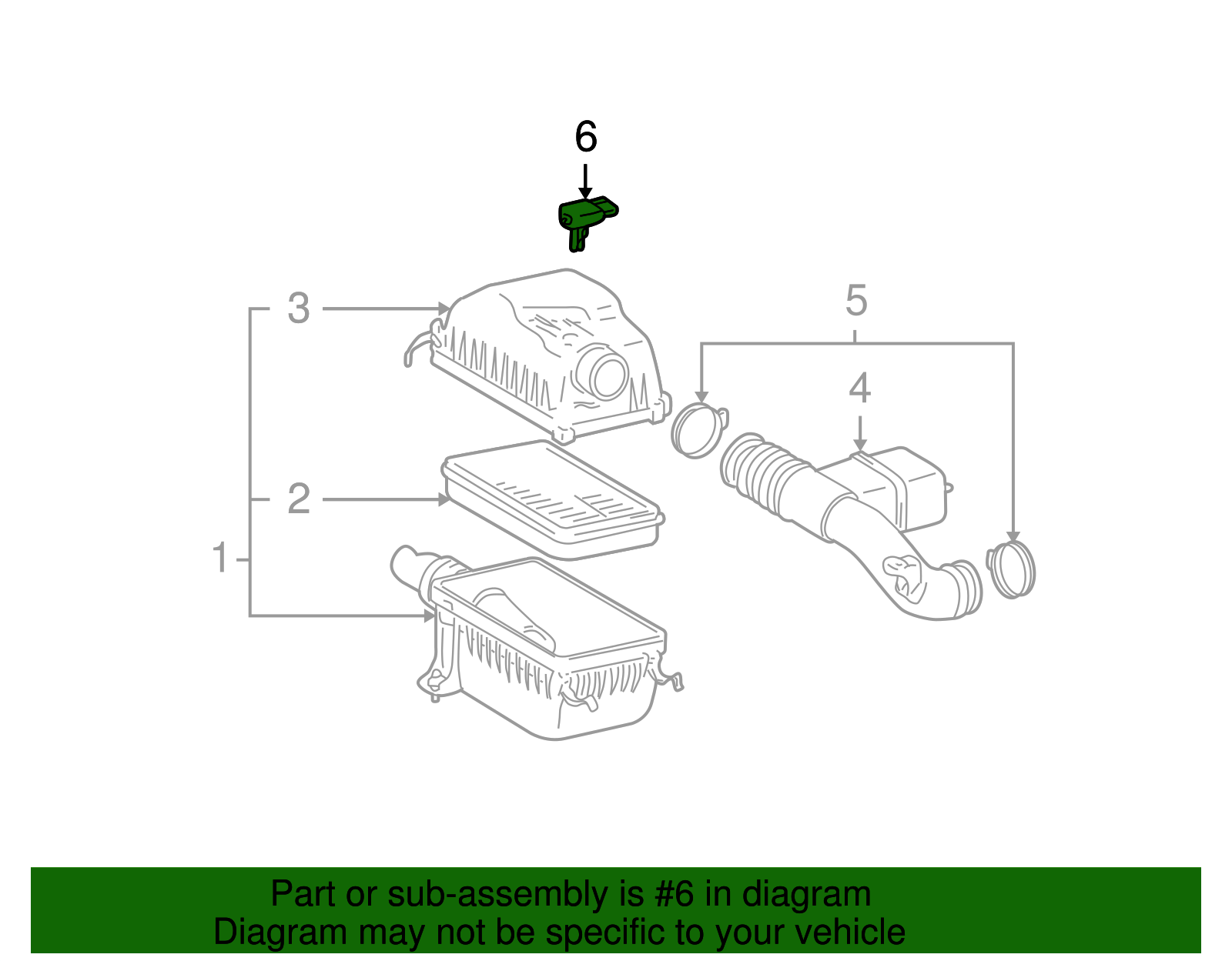 Genuine Toyota Mass Air Flow Sensor part# 22204-0F010 for 2000-2004 ...
