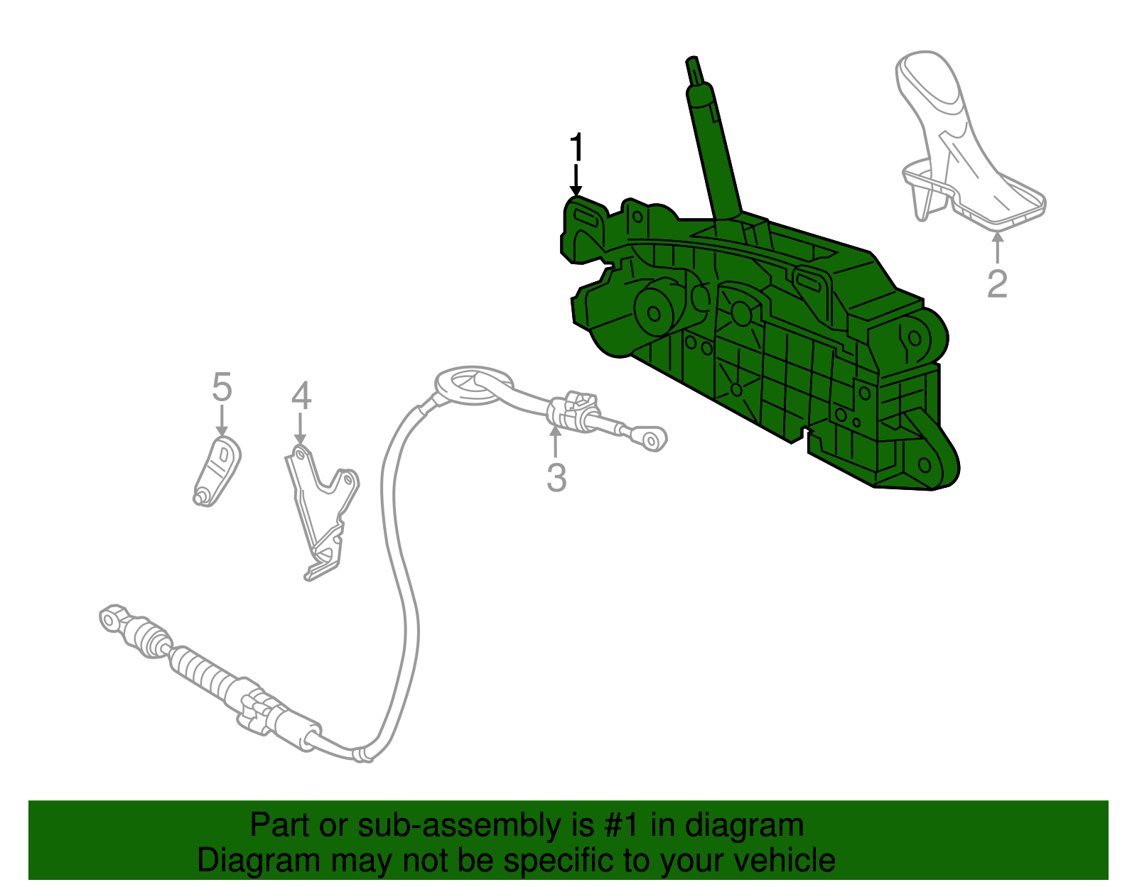 2014-2019 Cadillac CTS Automatic Transmission Shift Lever Assembly ...