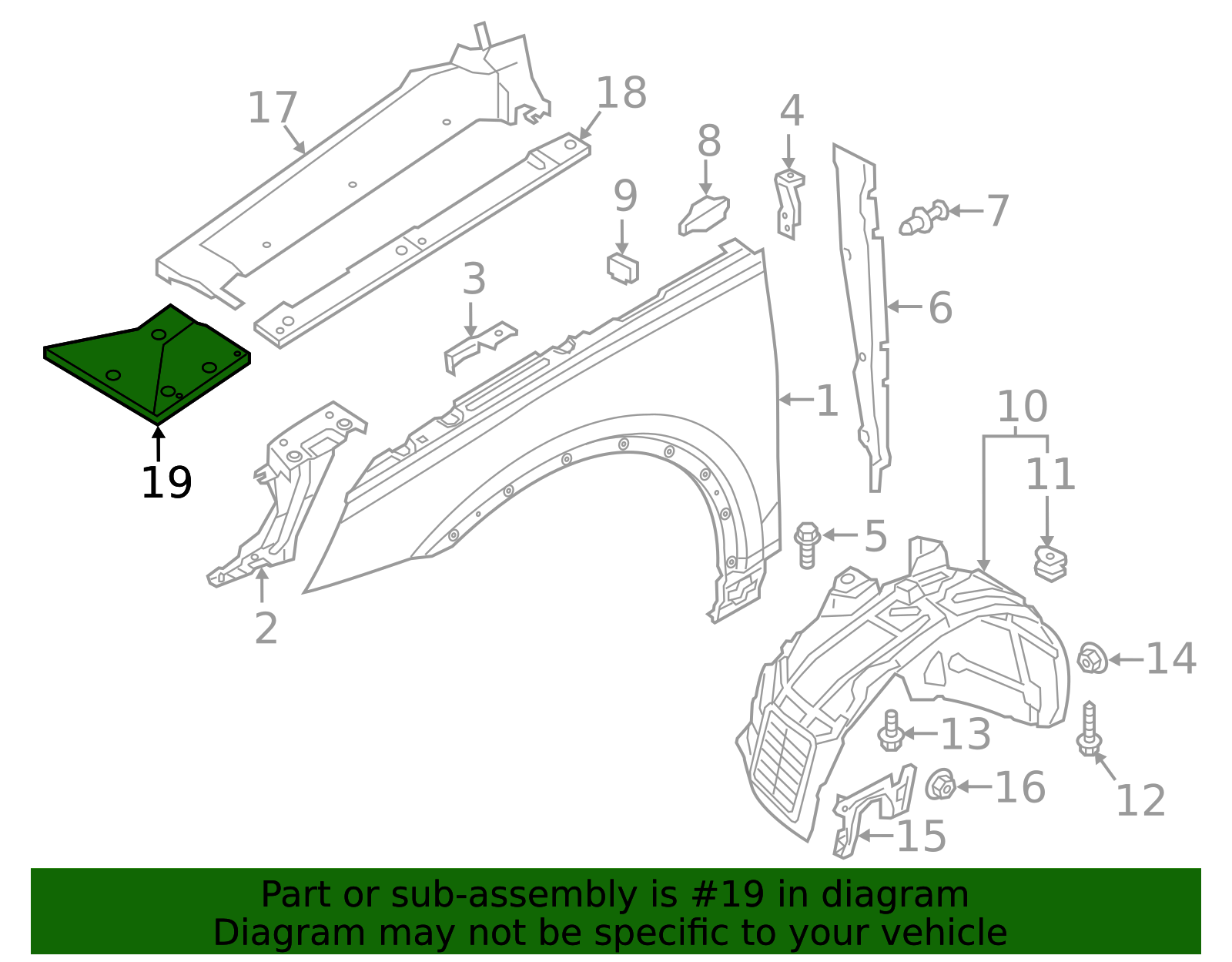 2018-2025 Audi Cover Panel 80A-805-285-A-9B9 | OEM Parts Online
