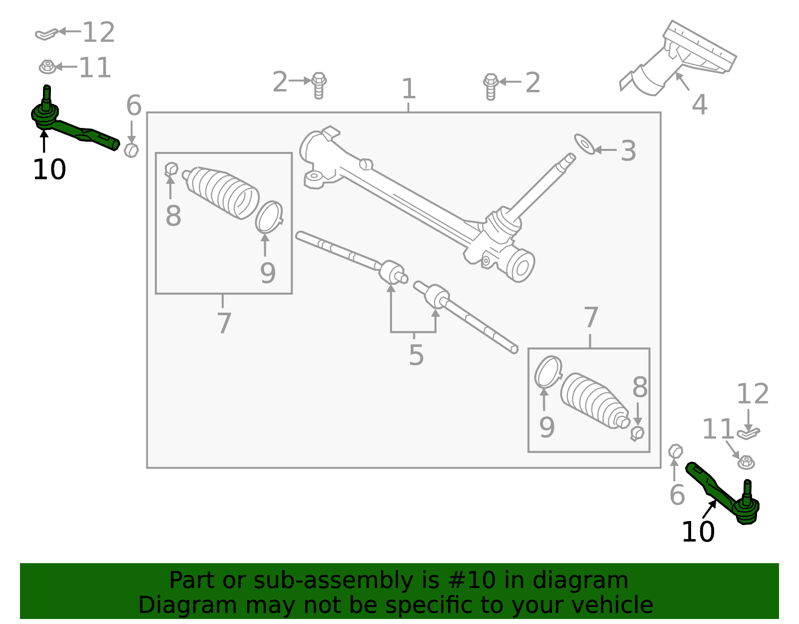 BCKA-32-290 - Outer Tie Rod - 2019 2020 Mazda 3 | Mazda Parts Factor