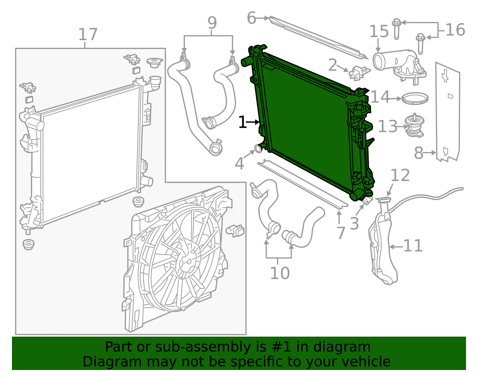 Radiator 04677755AE | Mopar Parts Canada