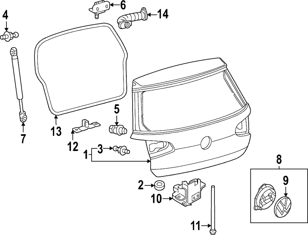 2022-2024 Volkswagen Lock 2G6-827-505-B-9B9 | VW Direct Auto Parts