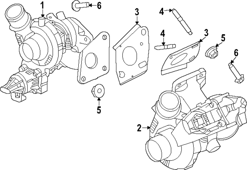 2022-2025 Ford Turbocharger N2DZ-6K682-B | Ford OEM Parts Outlet