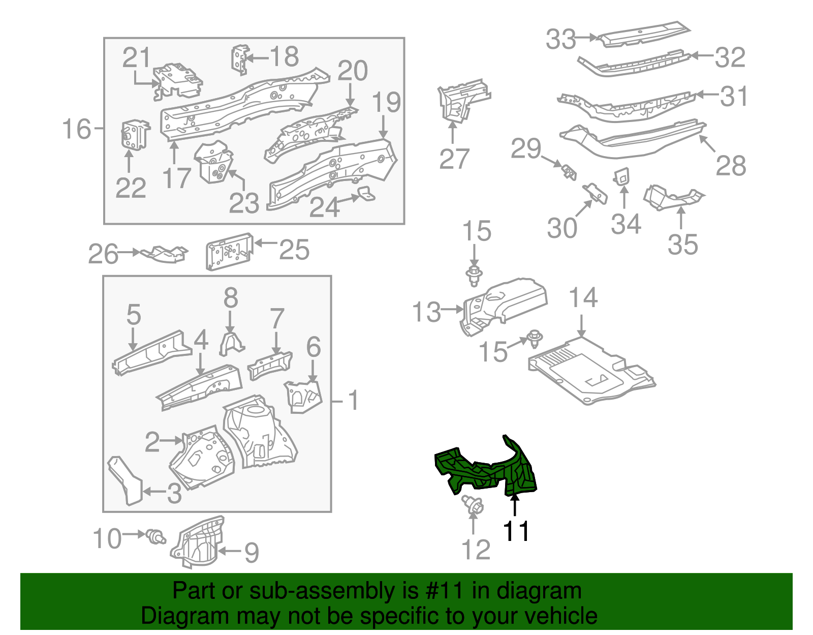 53784-0E010 - Insulator - 2010-2015 Lexus | My L Parts