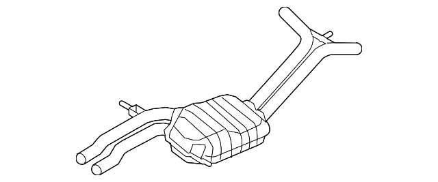 8K0-253-409-AH - Front Muffler 2013-2016 Audi | Audi OEM Parts Guy