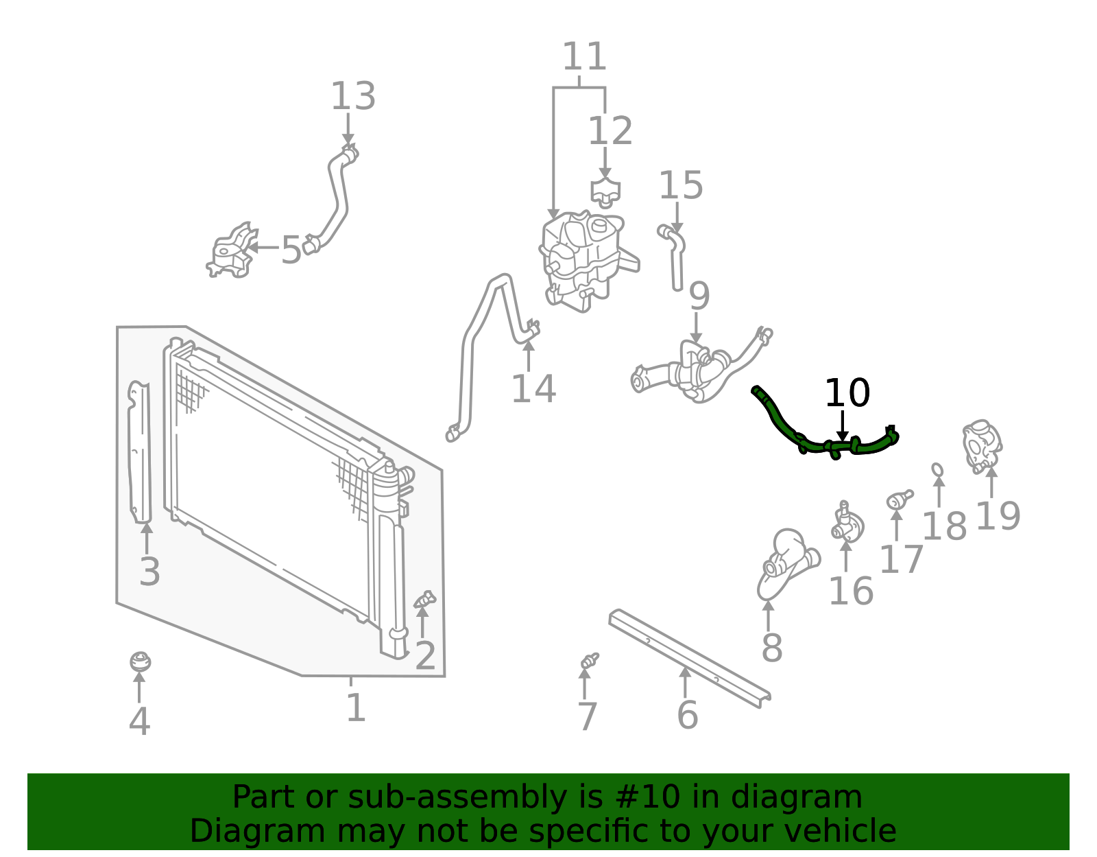 AJTT-15-17Z - Engine Coolant Outlet Flange - 2001-2004 Mazda Tribute ...