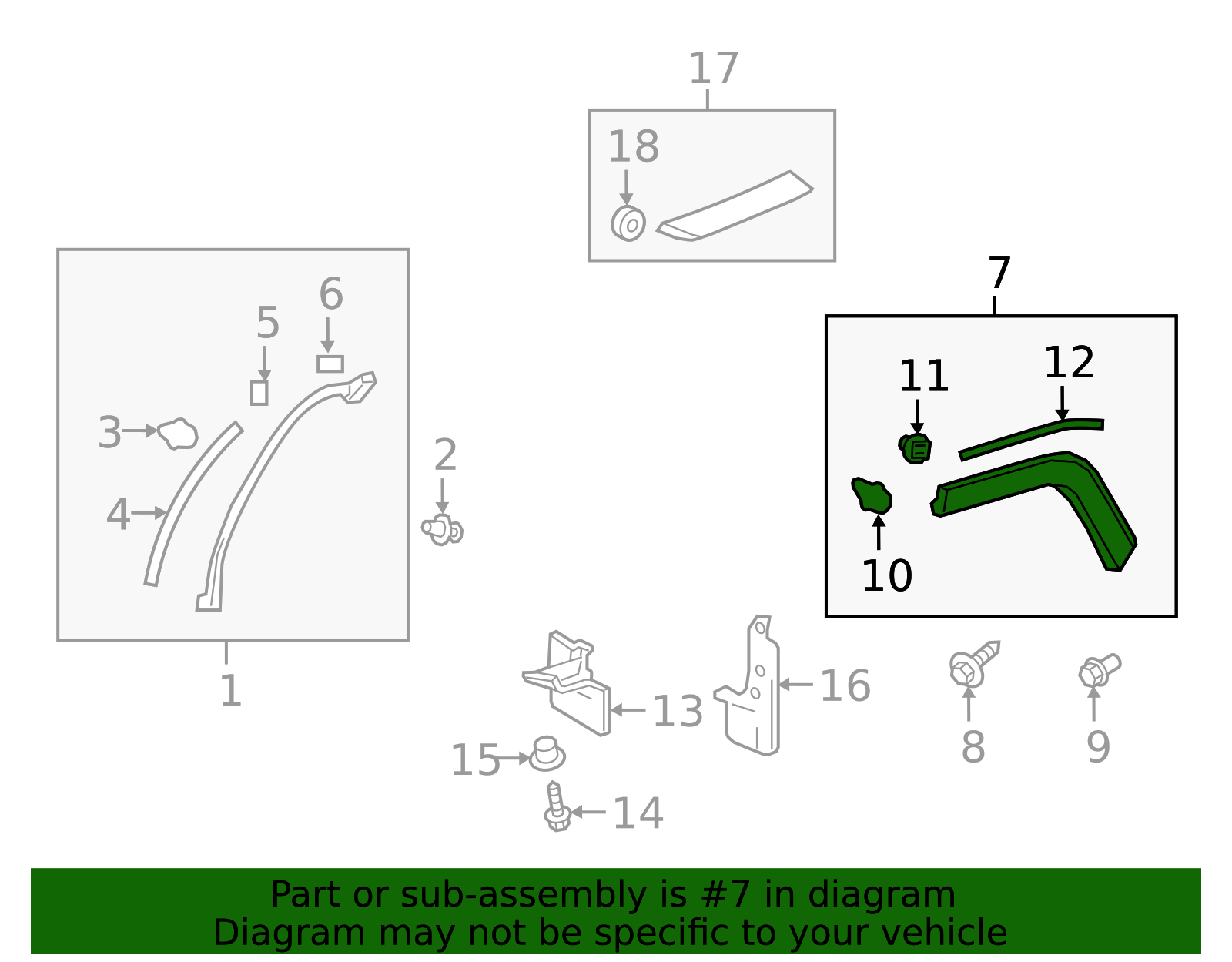 756060r090 - Toyota Wheel Opening Molding 2019-2025 Toyota ...