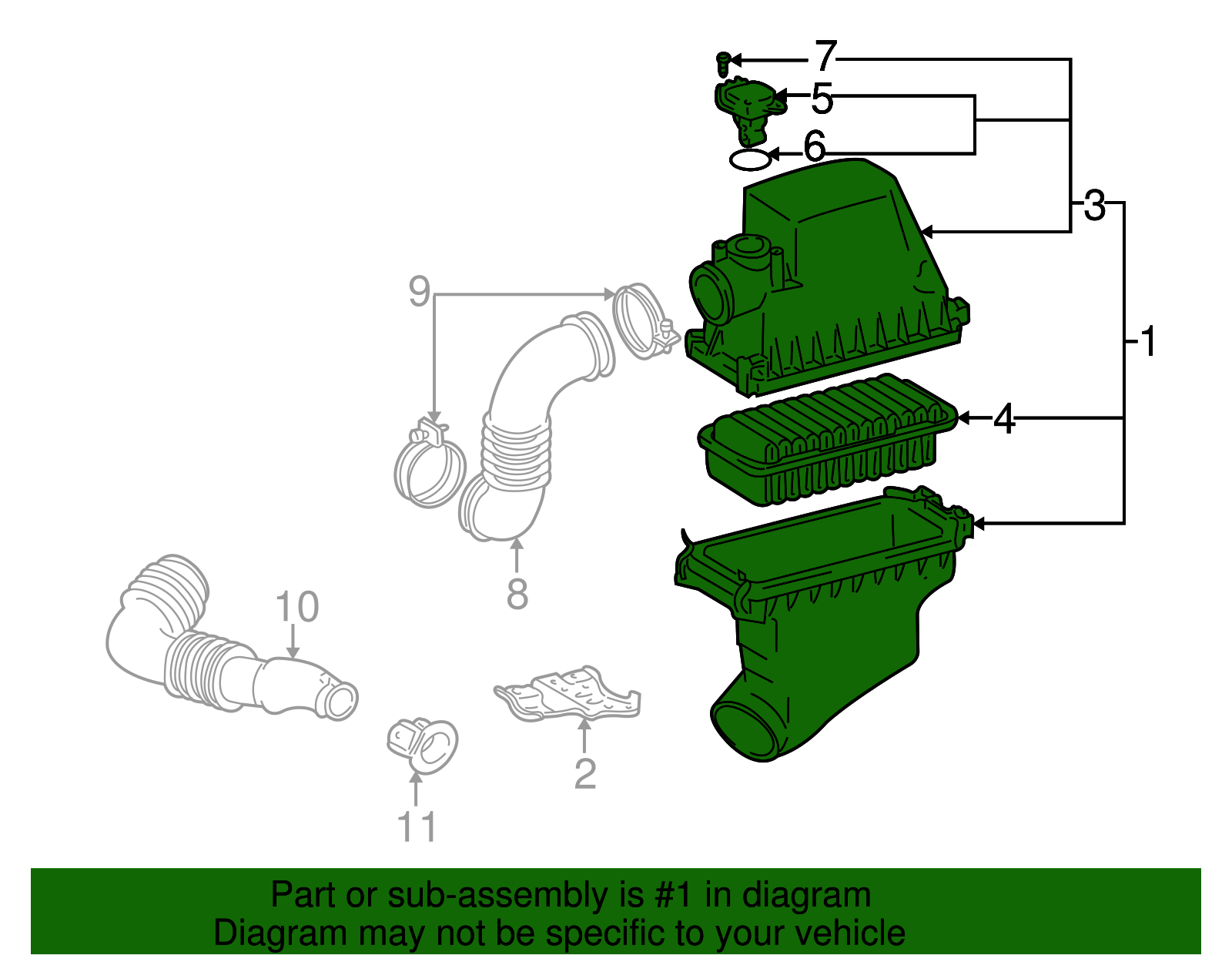 17700-21050 - Air Cleaner Assembly - 2003-2005 Toyota | Nucar Toyota Parts