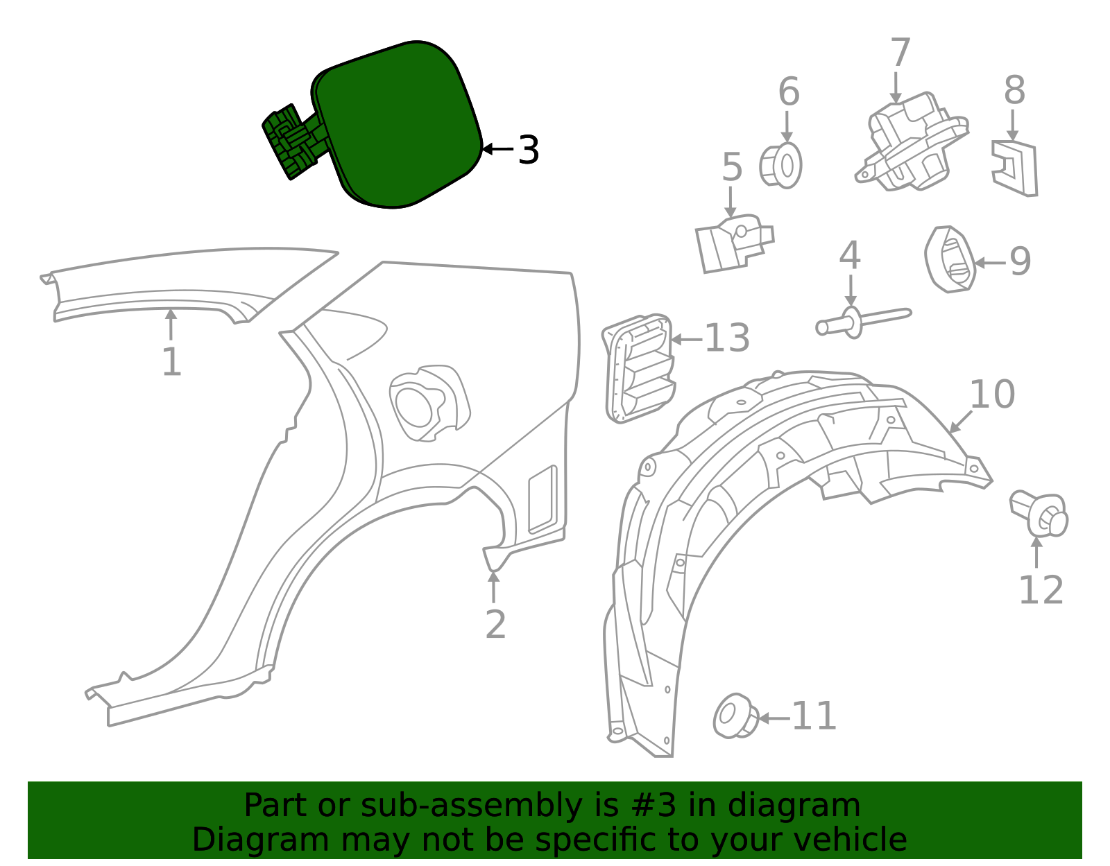 77350-47070 - High-Quality Fuel Filler Door for 2023-2025 Toyota ...