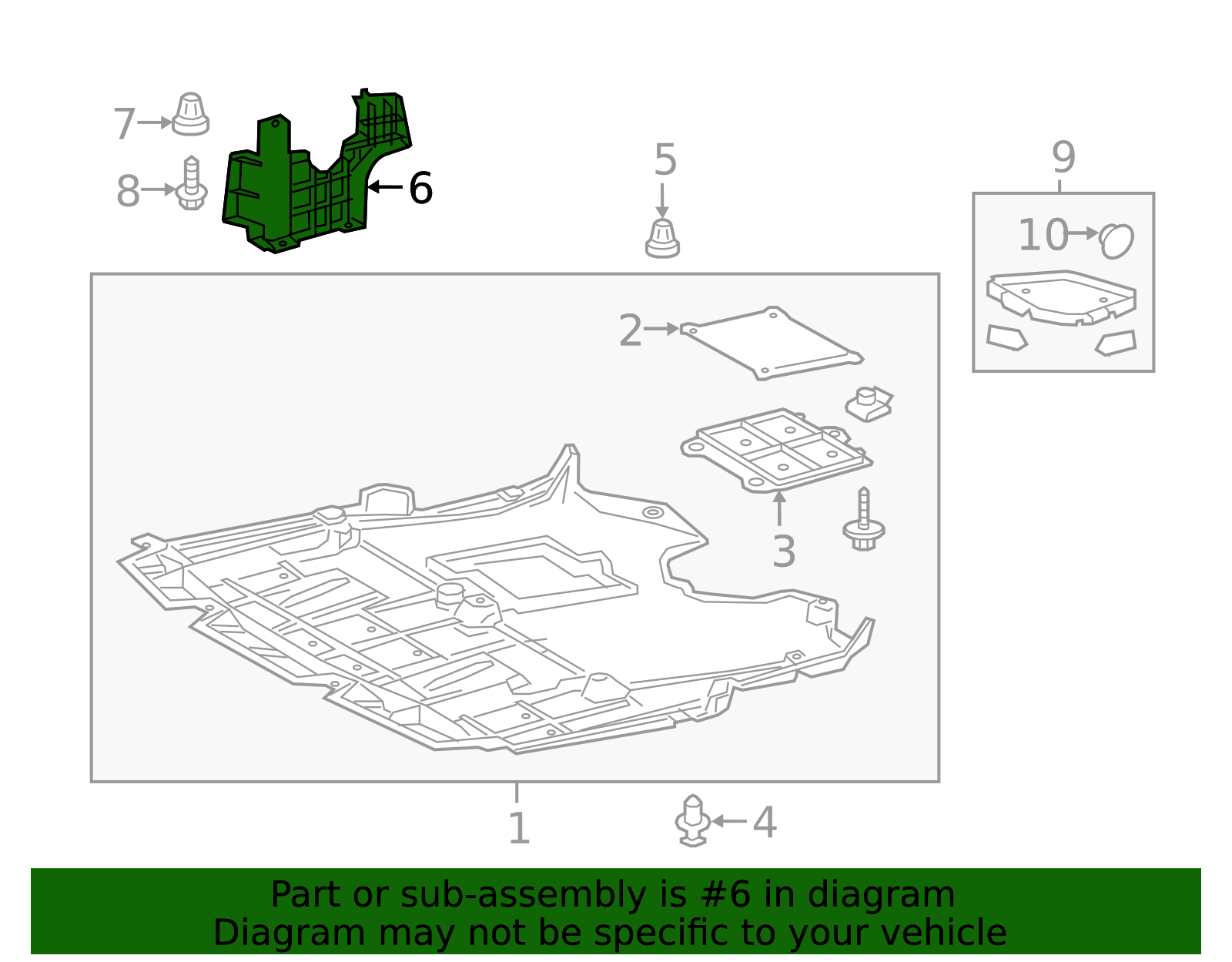 51444-30171 - Side Shield - 2006-2020 Lexus | My L Parts